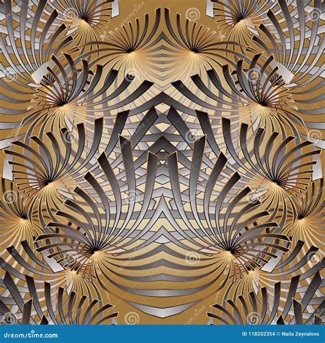 Abstract Radial Shapes Seamless Pattern Stock Vector Illustration Of Deformation Background