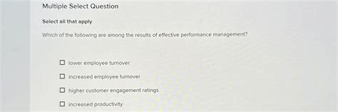 Solved Multiple Select Questionselect All That Applywhich Of