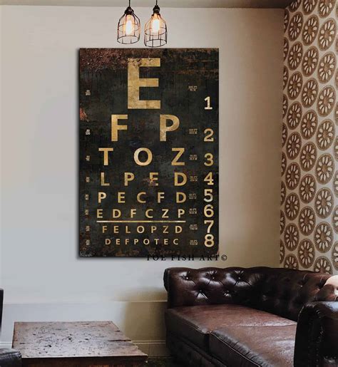 Eye Chart Sign Toefishart