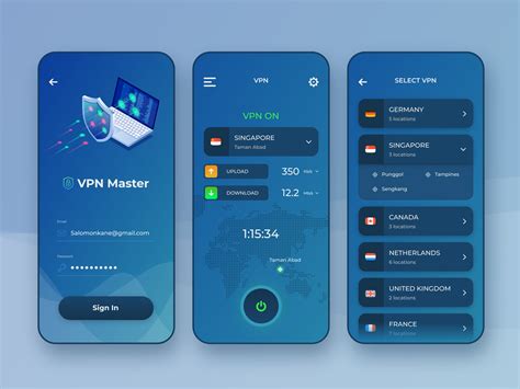Vpn App Design Ui By Anton Kanonchyk On Dribbble