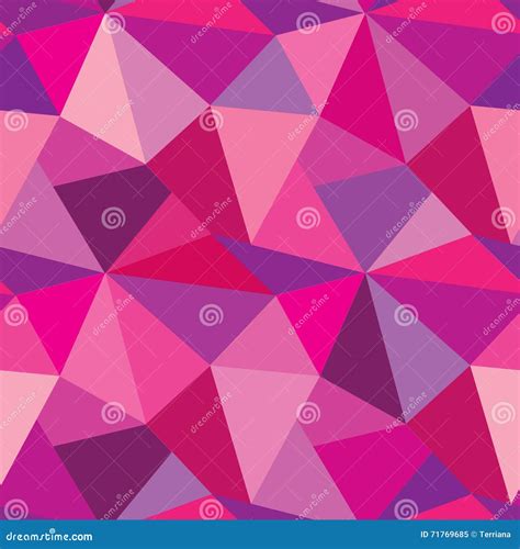 Abstract Seamless Pattern Of Geometric Shapes Geometric Background Retro Triangle Background