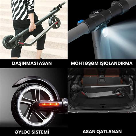 Ninebot ES4 Electric Kick Scooter (Replika) - Fitx.az