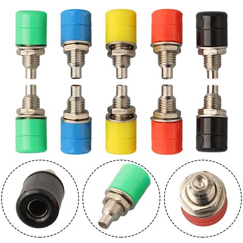 10pcs 4mm Banana Socket Binding Post Banana Electrical Connector