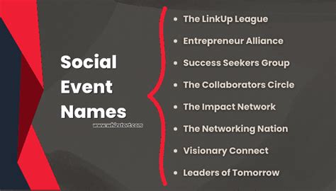 Networking Event Names Ideas To Build Connections That Matter Whiz Start
