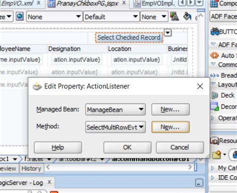 Displaying Multiple Rows In Adf Page