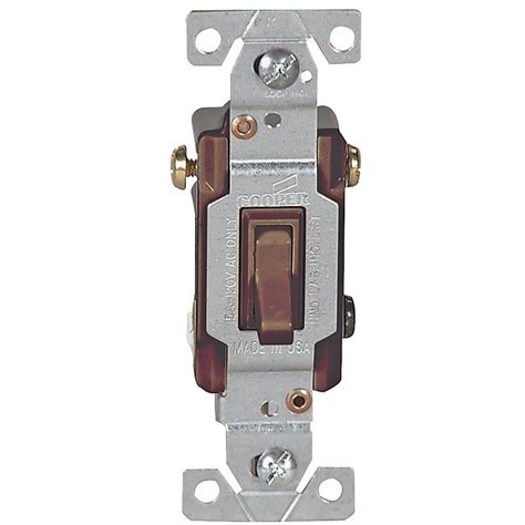 Wall Toggle Switch 3 Way 120 Vac 15 Amp Brown Surry General Store
