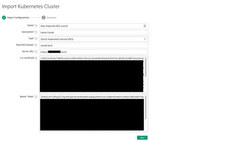 importing an external kubernetes cluster