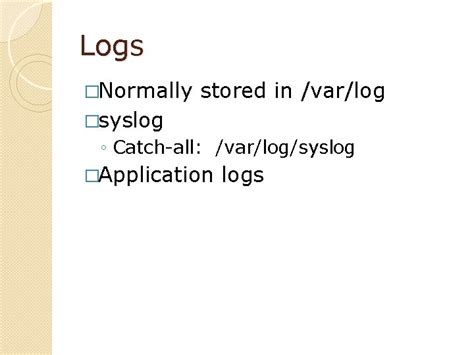 system administration system configuration and logs system configuration