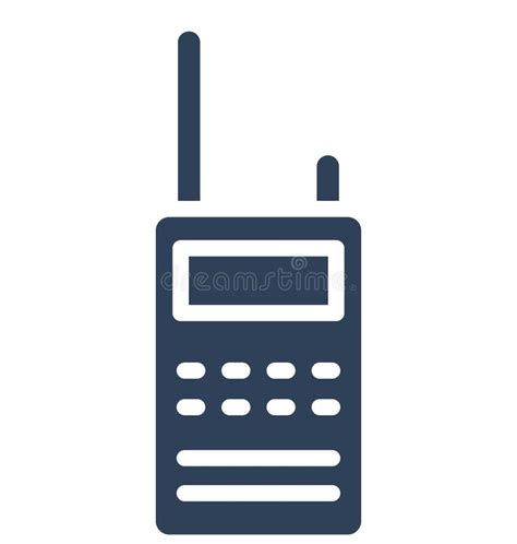 Cordless Phone Intercom Isolated Vector Icon That Can Be Easily Edited In Any Size Or Modified