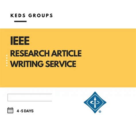 Ieee Research Article Writing Service At Rs 25 In Coimbatore Id