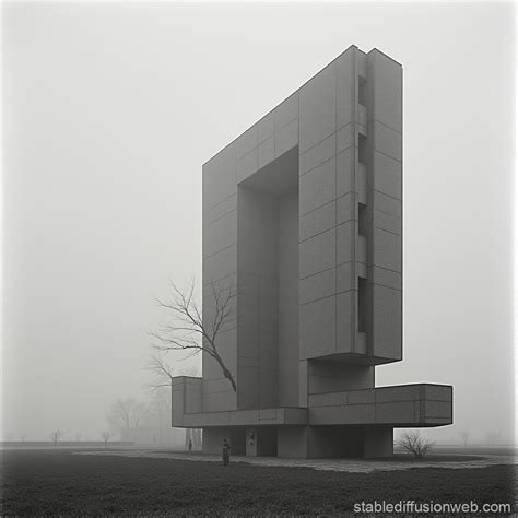 Brutalist Triangle Building Stable Diffusion Online Brutalist Triangle Building Stable Diffusion Online