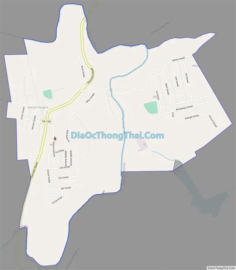 Map Of Allison Cdp Pennsylvania Thong Thai Real