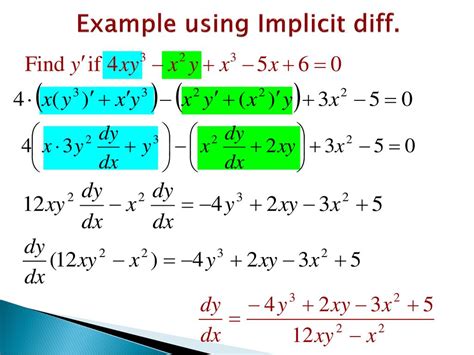 Implicit Differentiation Ppt Download