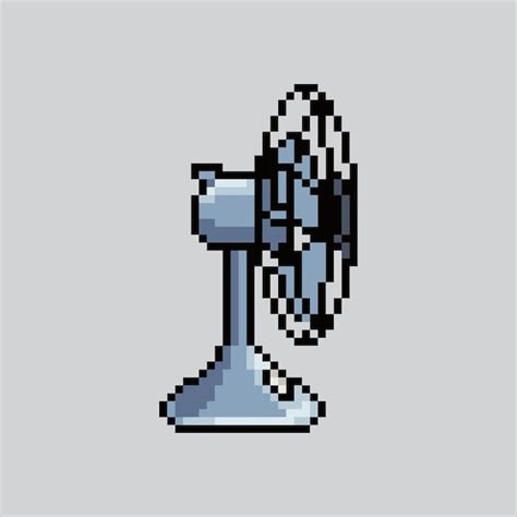 Premium Vector Pixel Art Illustration Fan Pixelated Electric Fan Cooling Elctronic Fan Icon