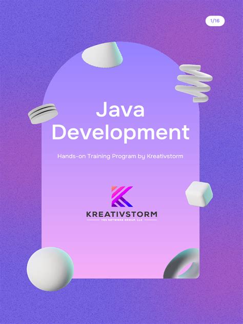 java development hands on training program pdf artificial