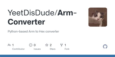 Github Yeetdisdudearm Converter Python Based Arm To Hex Converter