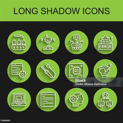 로봇 생성 컴퓨터 Api 인터페이스 로봇 산업 생산 휴머노이드 인공 지능 납땜 인두 스마트 안경 및 미세 회로가 있는 프로세서 Cpu 아이콘을 설정하는 회선을 설정합니다