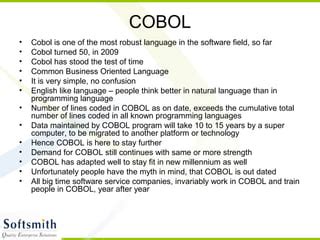 Cobol Basics 19 6 2010 PPT