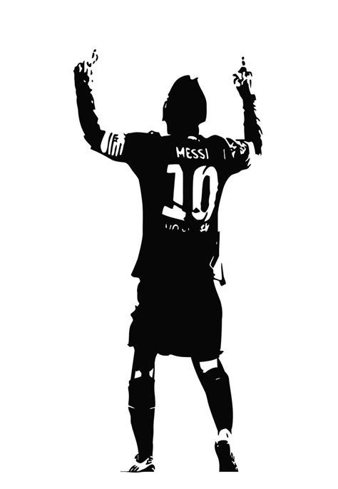 Messi Silhouette Lionel Messi Svg