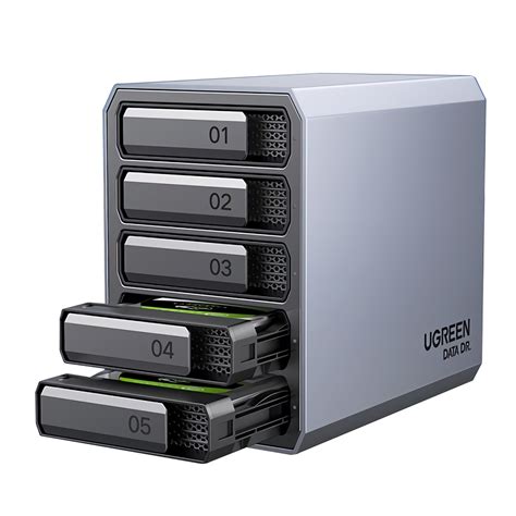Ugreen 5 Bays Hard Drive Docking Station 2 5 3 5 Sata Hdd Ssd External 8 Raid Hard Drive Ar