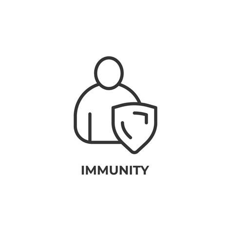 Vector Sign Of Immunity Symbol Is Isolated On A White Background Icon