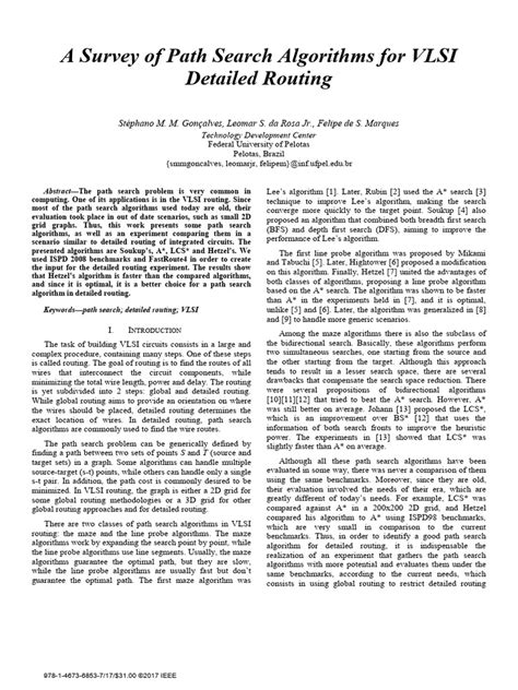 A Survey Of Path Search Algorithms Pdf Routing Computational