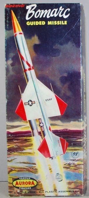Aurora Model 1958 Boeing Bomarc Missile Box Only 1837048432