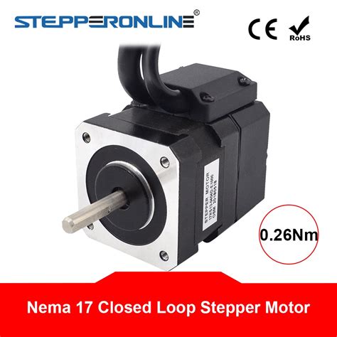nema 17 closed loop stepper motor 26ncm 0 4a 2 phase hybrid nema17