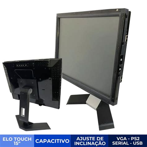 Tela Touchscreen Elo 15 Polegadas Lcd Et1537l Com Base Et1537l B