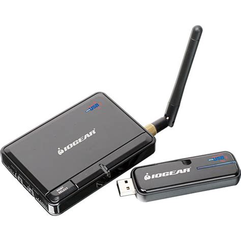 IOGEAR 4 Port Wireless USB Hub And Adapter GUWH104KIT B H Photo