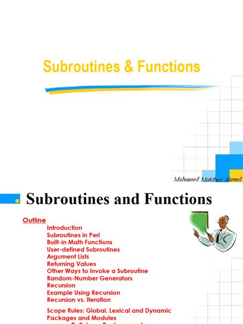 Perl Subroutines Guide Pdf Computers Technology And Engineering