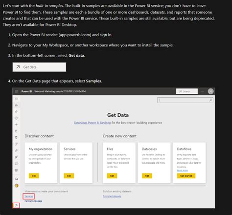 get data button not appearing in bottom left cor microsoft