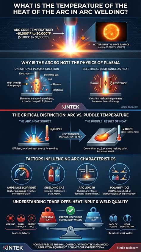 What Is The Temperature Of The Heat Of The Arc In Arc Welding