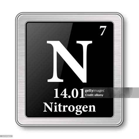 The Periodic Table Element Nitrogen Vector Illustration High Res Vector Graphic Getty Images