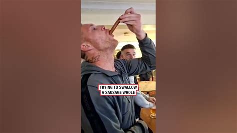 Trying To Swallow A Sausage Whole 💀 🎥 Contentbible Youtube