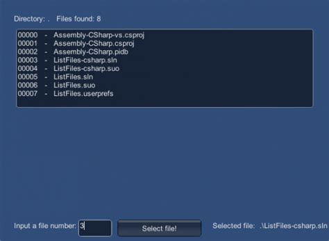 Unity How To Programatically List The Files In A Directory Post