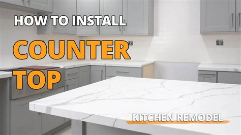 How To Install Countertop On Kitchen Cabinets Youtube