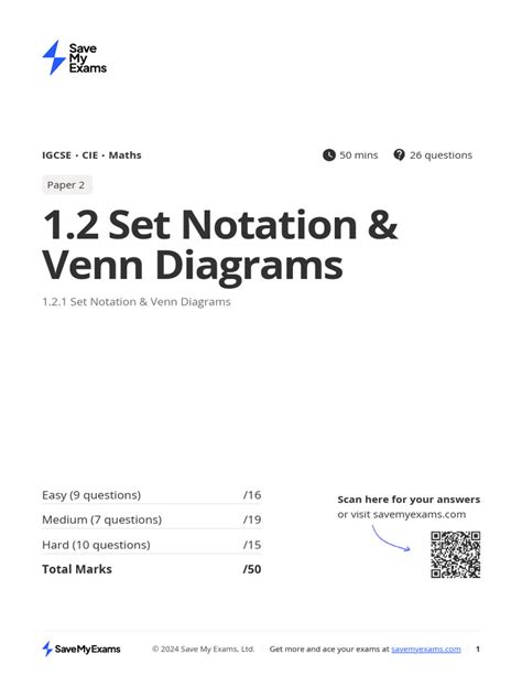1 2 Set Notation And Venn Diagrams 9g7gngai Efd9gcn Pdf