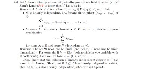 solved 5 let v be a vector space over r actually you can