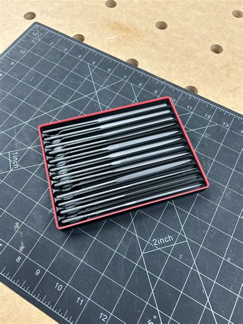 Gridfinity Needle File Tray By Schuylab Makerworld