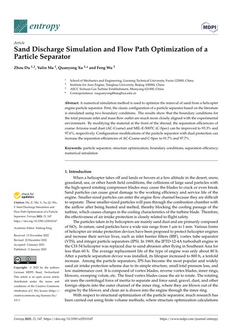 Pdf Sand Discharge Simulation And Flow Path Optimization Of A