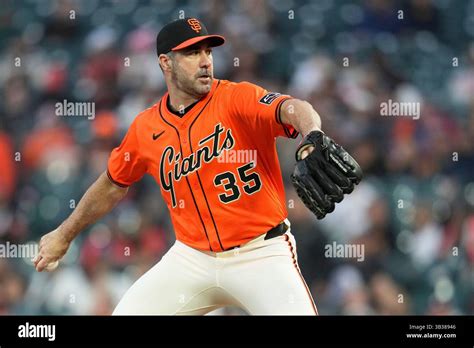 San Francisco Giants Pitcher Justin Verlander During A Baseball Game