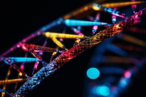 Premium Photo Colorful DNA Picture Ai Generated