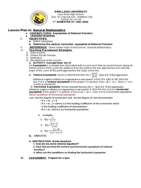 lesson no 12 vert and horizontal asymptote 1 download free pdf