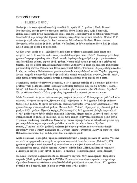 Dervis I Smrt Pdf