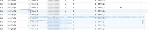 WEEK In Month Calculation Smartsheet Community