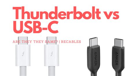 Is Thunderbolt The Same As Usb C