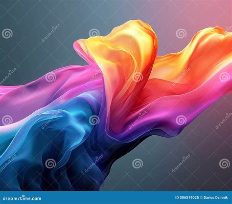 Graphical Representation Of A Coloured Sine Wave Ai Generative Stock