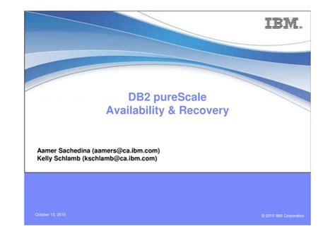 episode 3 db2 purescale availability and recovery [read only