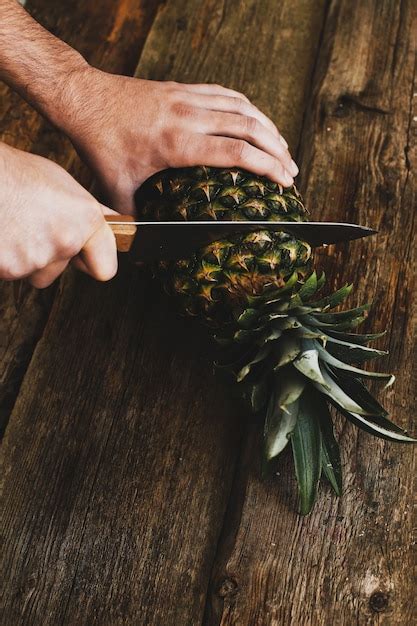 Free Photo Guy With Pineapple